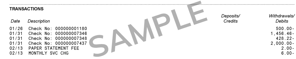 Deposit Account Agreement Updates
